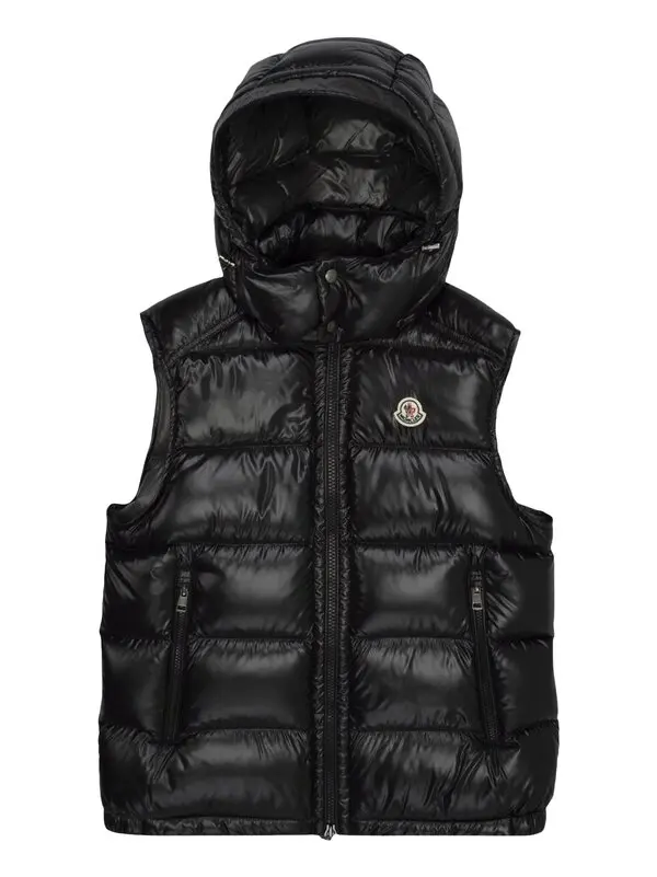 Moncler Bormes Shiny Puffer Vest - Black