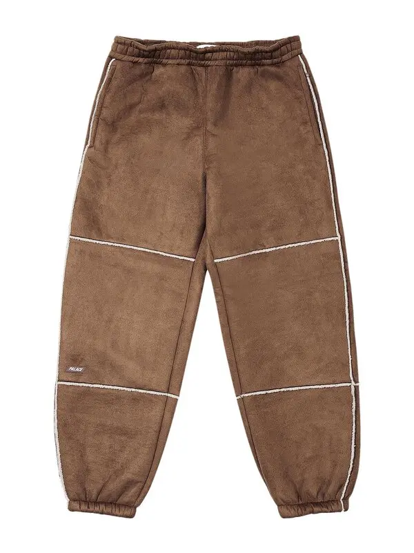 PALACE Sherpa Faux Suede Jogger - Brown