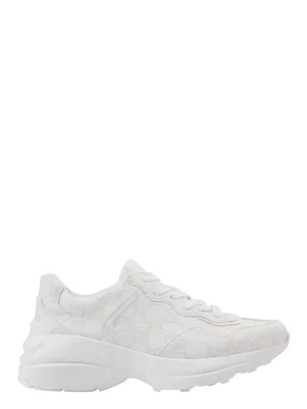 Gucci Rhyton Monogram Sneakers - White