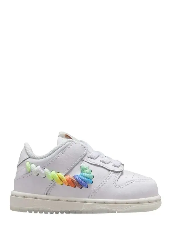 Nike Dunk Low Td 'rainbow Lace Swoosh - White