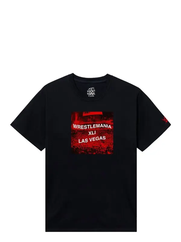 ANTI SOCIAL SOCIAL CLUB X Wwe Wrestlemania Las Vegas Tee - Black
