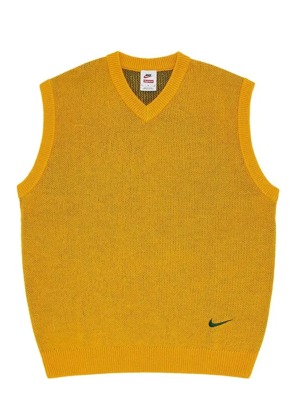 Supreme X Nike Sweater Vest - Yellow