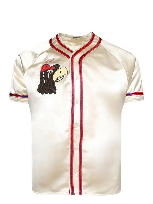 BODE Redtail Baseball Shirt - White