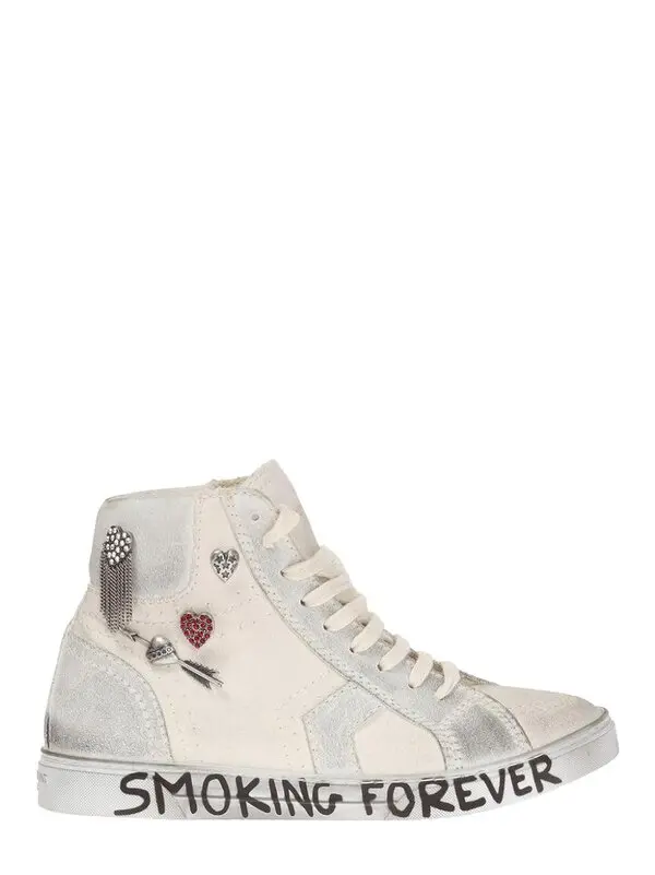 Saint Laurent Joe High-top Sneakers - White