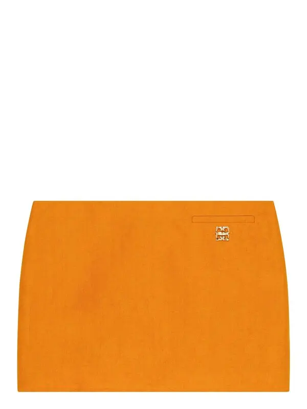 Givenchy Mini Skirt With 4g Liquid - Orange