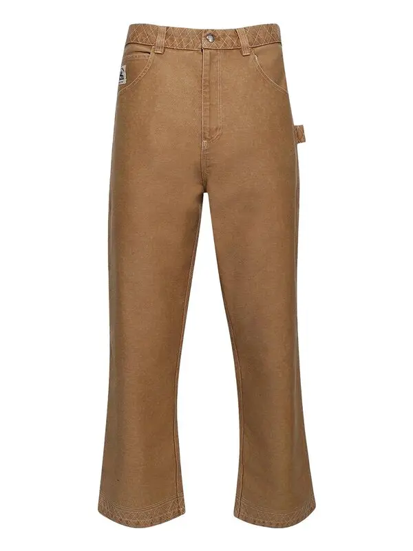 BODE Embroidered Knolly Brook Trousers - Brown