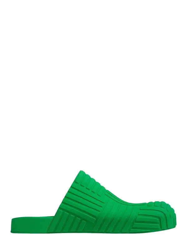 Bottega Veneta Rubber Clog Slides - Green