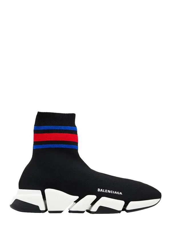 Balenciaga Speed 2.0 Stripe Sneaker - Black