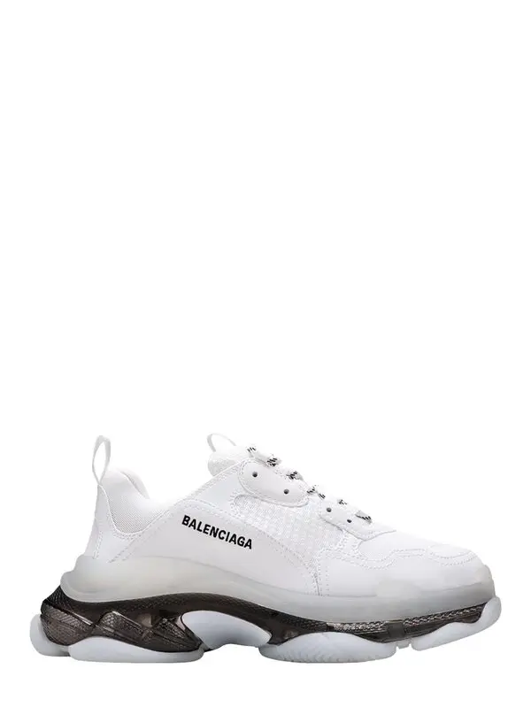Balenciaga Triple S Sneaker With Clear Sole - White