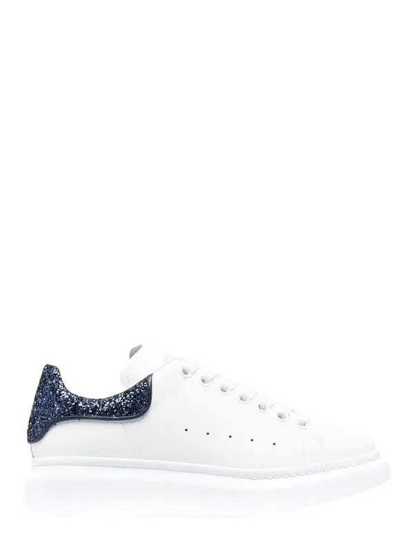 Alexander McQueen Oversized Glitter Sneakers - White