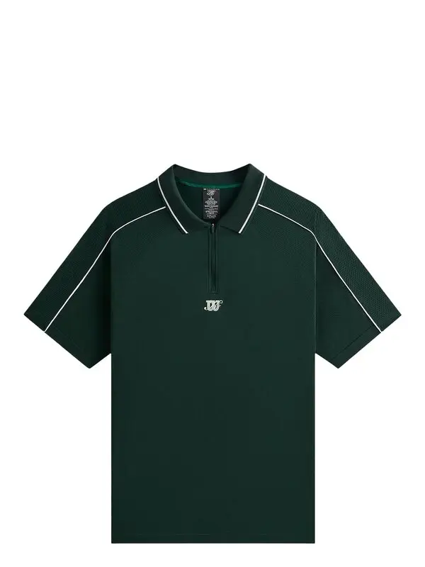Kith X Wilson Doherty Zip Front Polo - Green