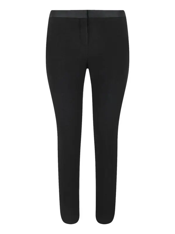 Versace Cropped Regular Fit Trousers - Black