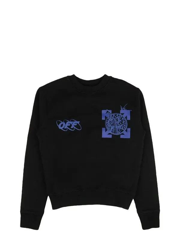 Off-White Graphic Print Sweatshirt - Black