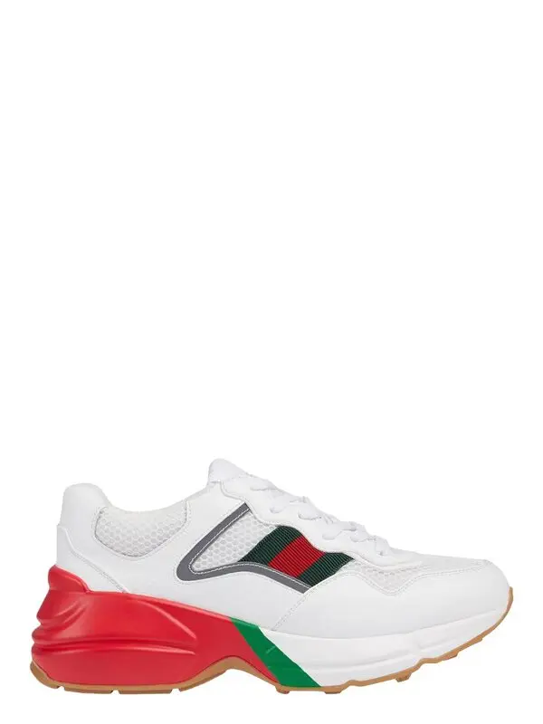 Gucci Rhyton Reflective Sneakers - White