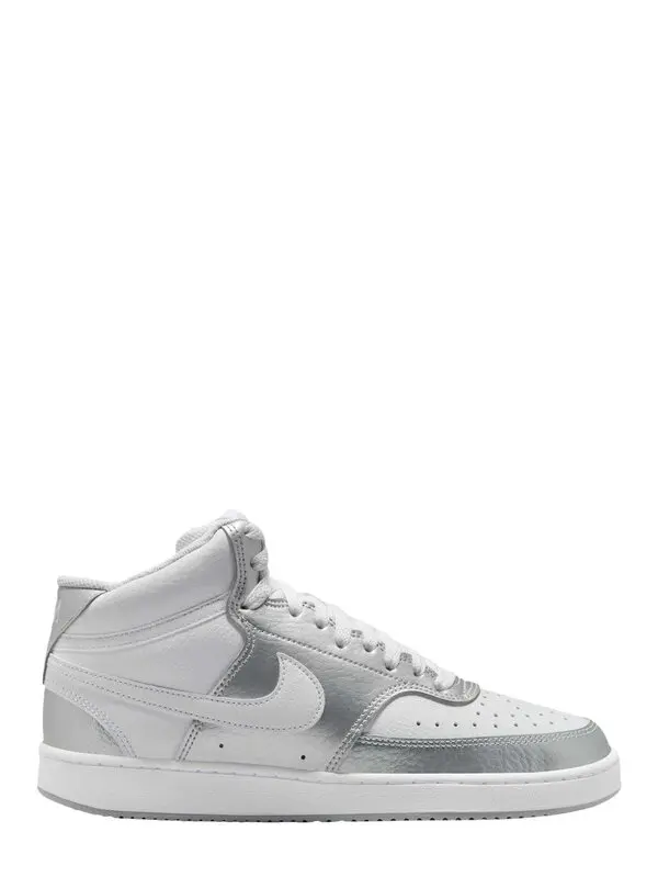 Nike Court Vision Mid Sneakers - Silver