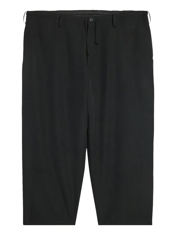 YOHJI YAMAMOTO POUR HOMME Army Gabardine String Pant - Black