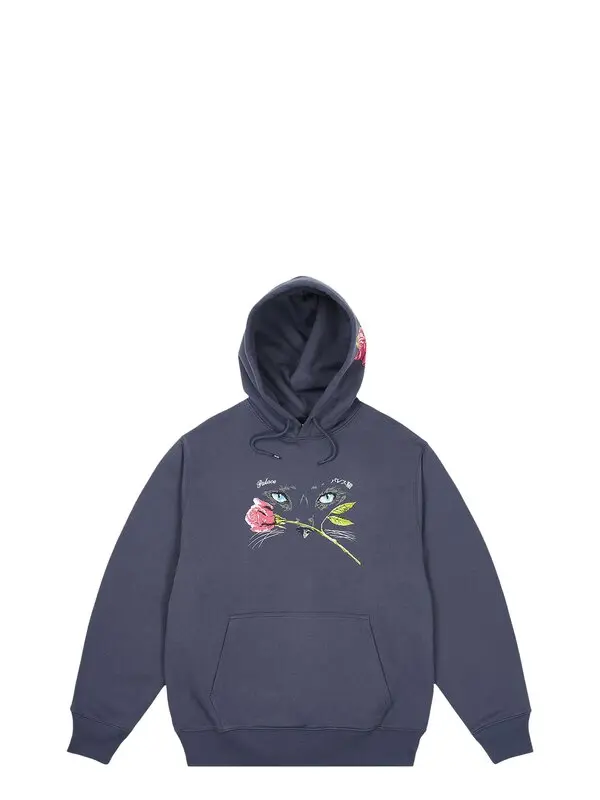 PALACE Printed Hooded Sweatshirt - Blue
