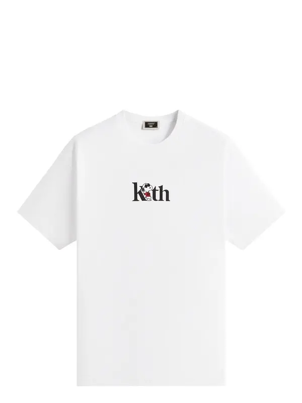 Kith For Peanuts Joe Cool Serif Tee - White