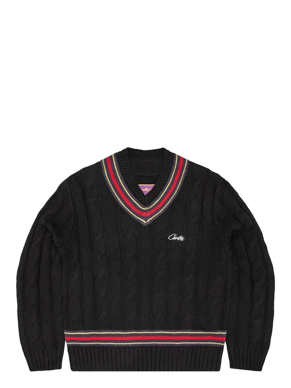 CORTEIZ Wimbledon Knit Sweater - Black