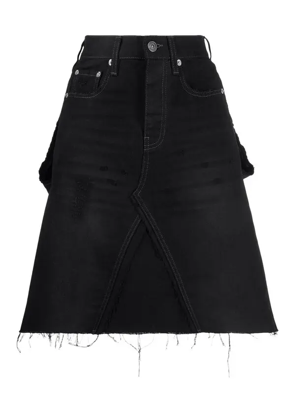 Balenciaga Denim Skirt - Black