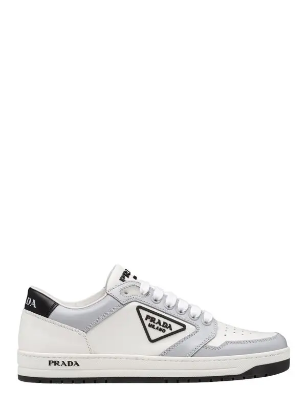 Prada District Leather Low-top Sneakers - White