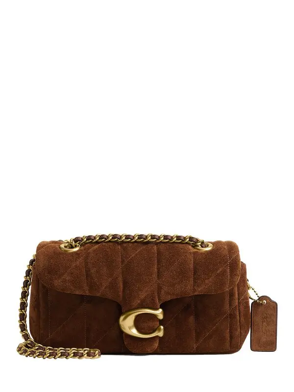 COACH Tabby Shoulder Bag 20 With Quilting - Brass/warm Brown