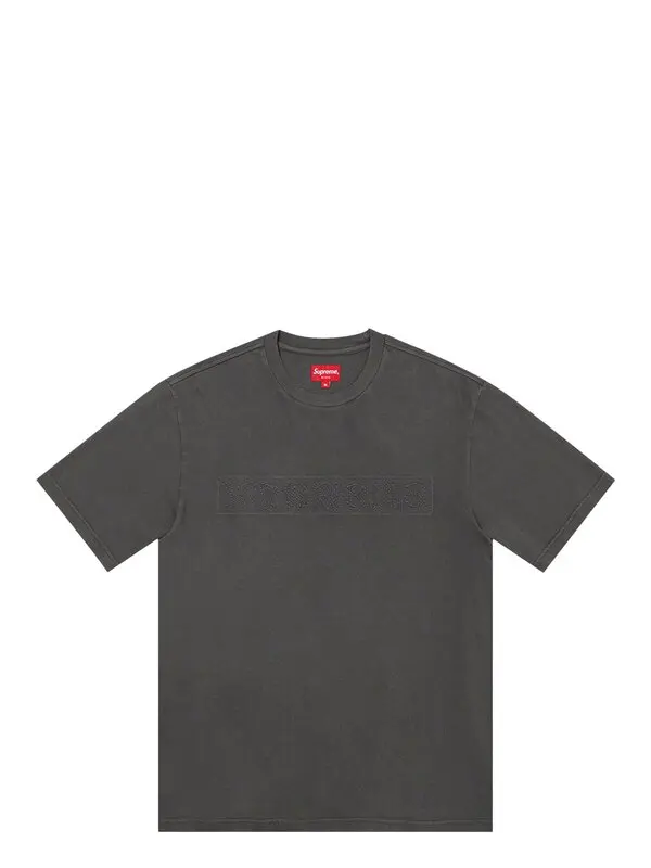 Supreme Embossed Vines Top - Black