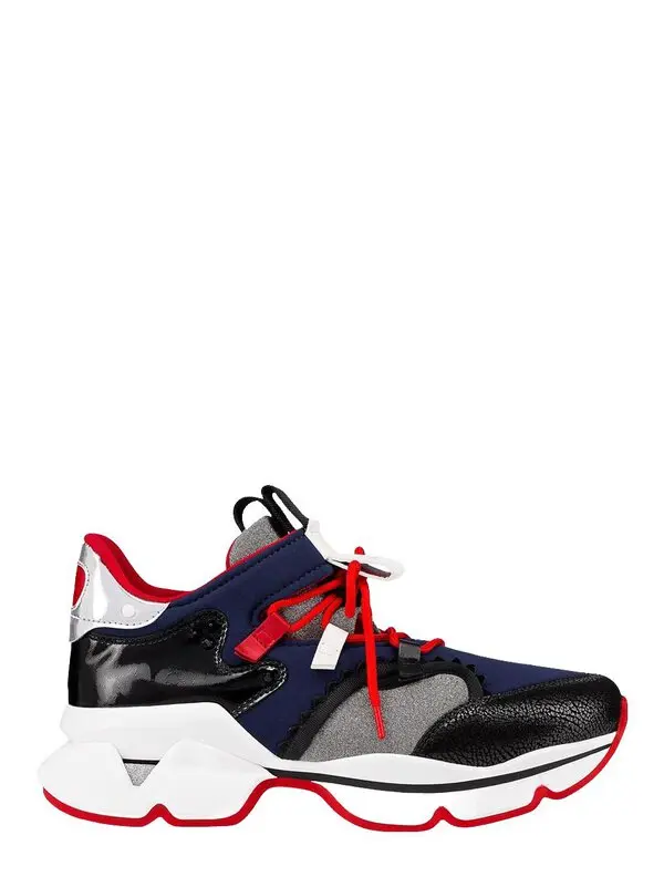 CHRISTIAN LOUBOUTIN Red Runner Sneakers - Black