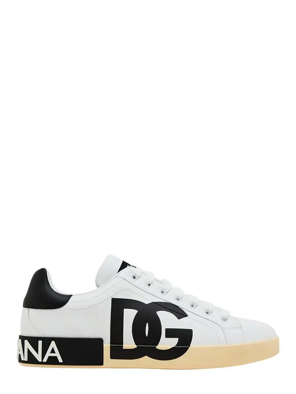 Dolce & Gabbana Portofino Low 'dg' Logo Sneakers - White
