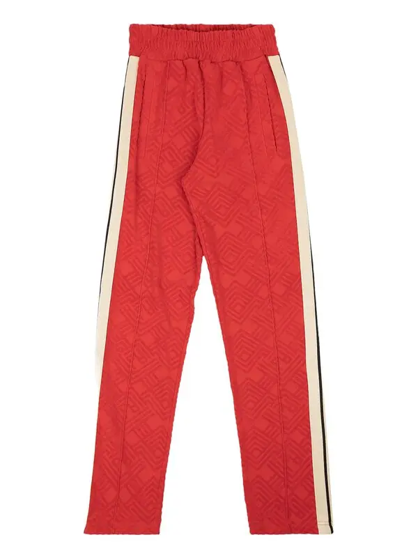 Palm Angels Terry Logo Track Pants - Red