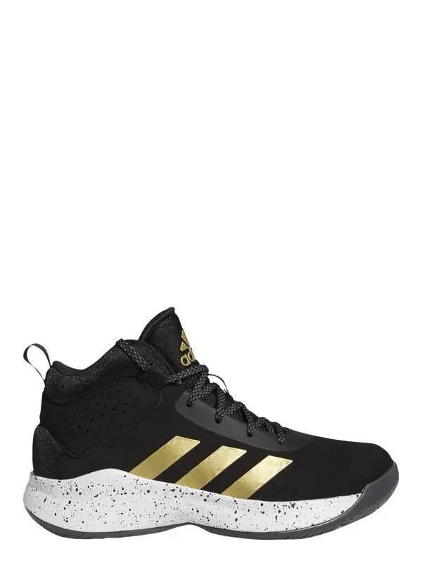 Adidas Cross 'em Up Wide J Athletic Sneakers - Black