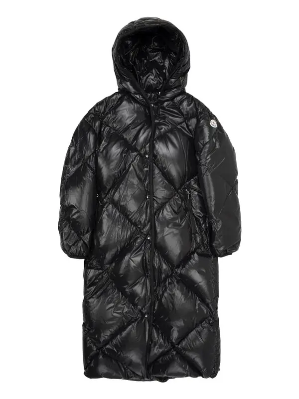 Moncler Cotonniere Long Puffer Coat - Black