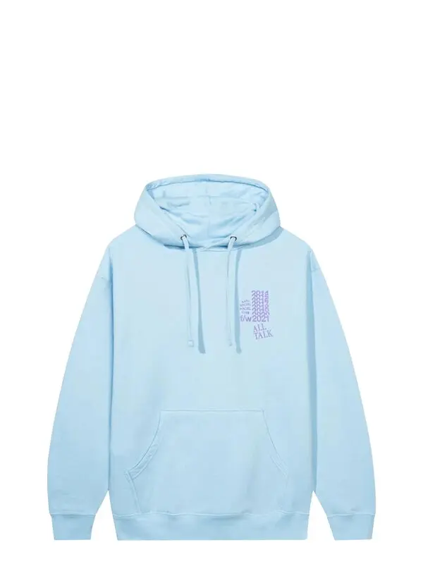 ANTI SOCIAL SOCIAL CLUB All Talk On A Blog Hoodie - Blue