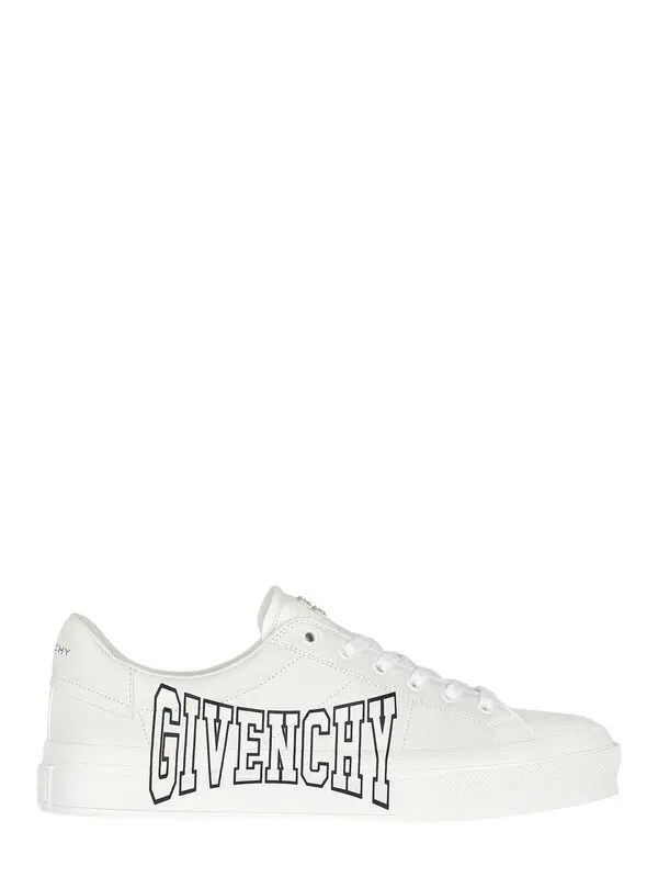 Givenchy City Sport College Print Sneakers - White