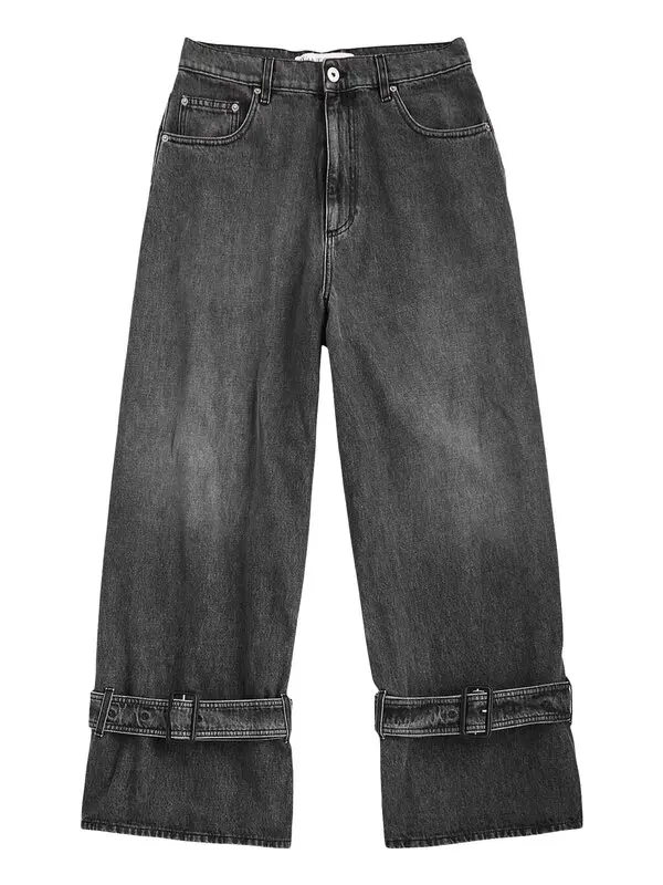 JW Anderson Buckled Cuff Jeans - Grey