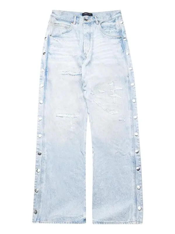 PURPLE BRAND Tearaway Vintage Jeans - Blue