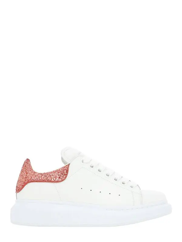 Alexander McQueen Oversized Glitter Sneakers - White
