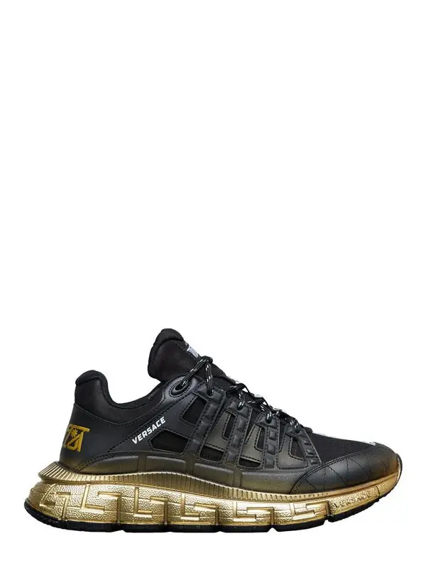Versace Trigreca Sprayed Sneakers - Black