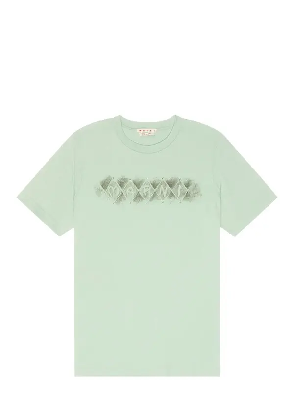 Marni Logo Diamond T-shirt - Green