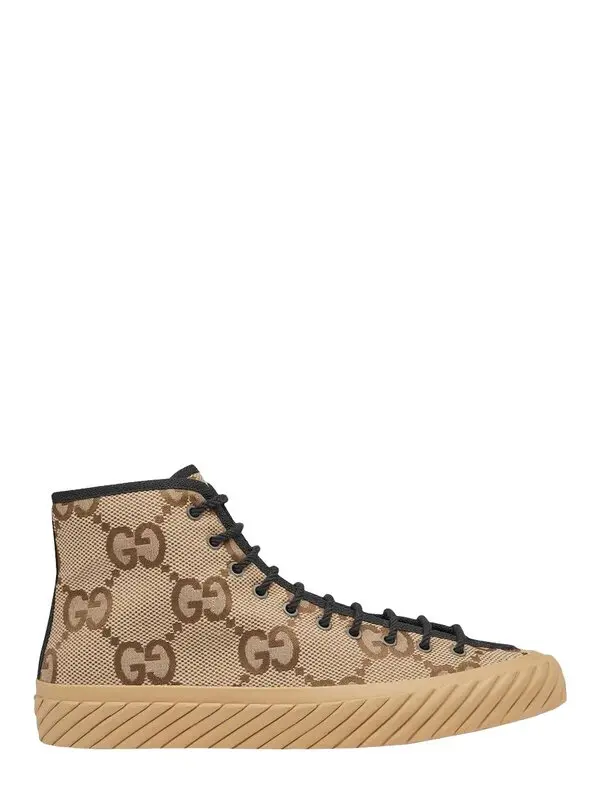Gucci Maxi Gg High-top Sneaker - Brown