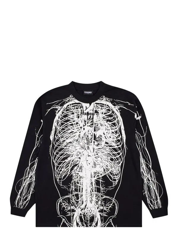 PLEASURES Nervous Long-sleeve Shirt - Black