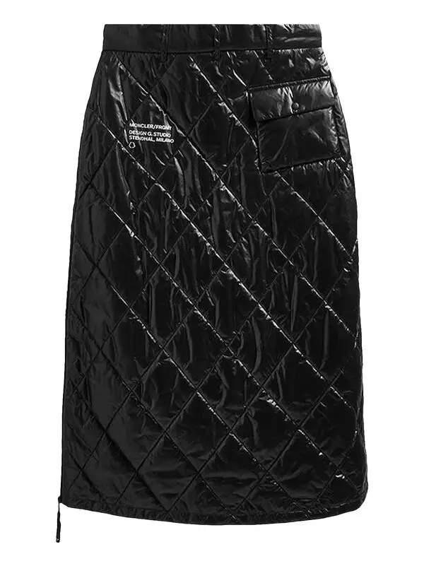 Moncler X Fragment Quilted Shiny Outerwear Skirt - Black