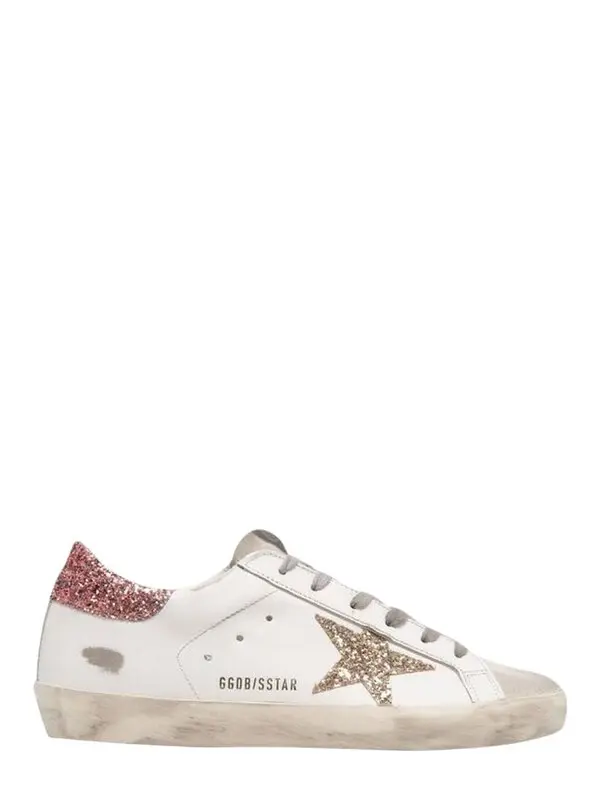 GOLDEN GOOSE Superstar Glitter Sneakers - White