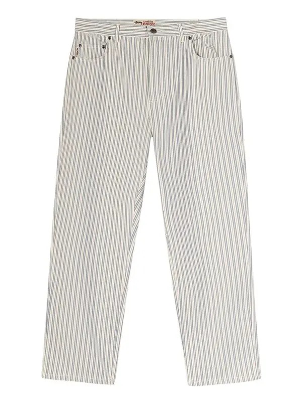 StÜssy Big Ol 'striped' Jeans - White