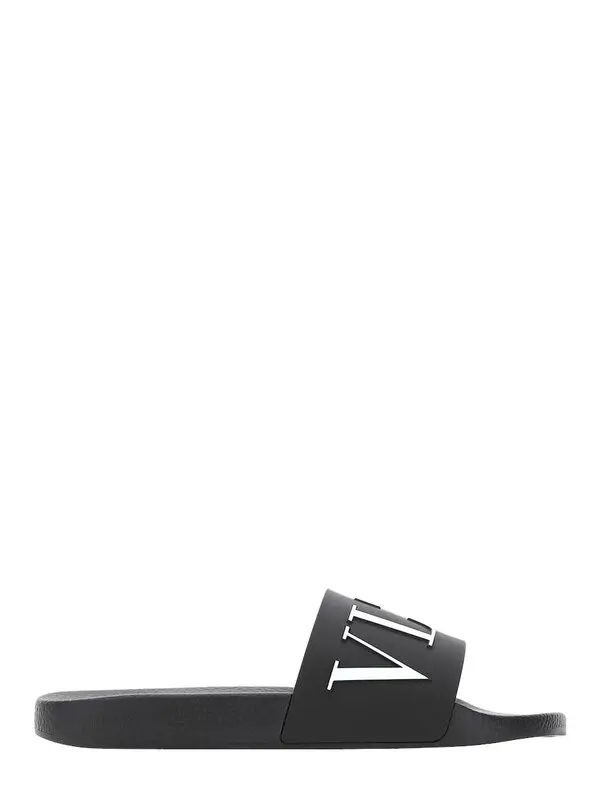 Valentino Garavani Vltn Rubber Slider - Black