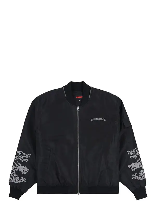 PLEASURES Dragon Bomber Jacket - Black