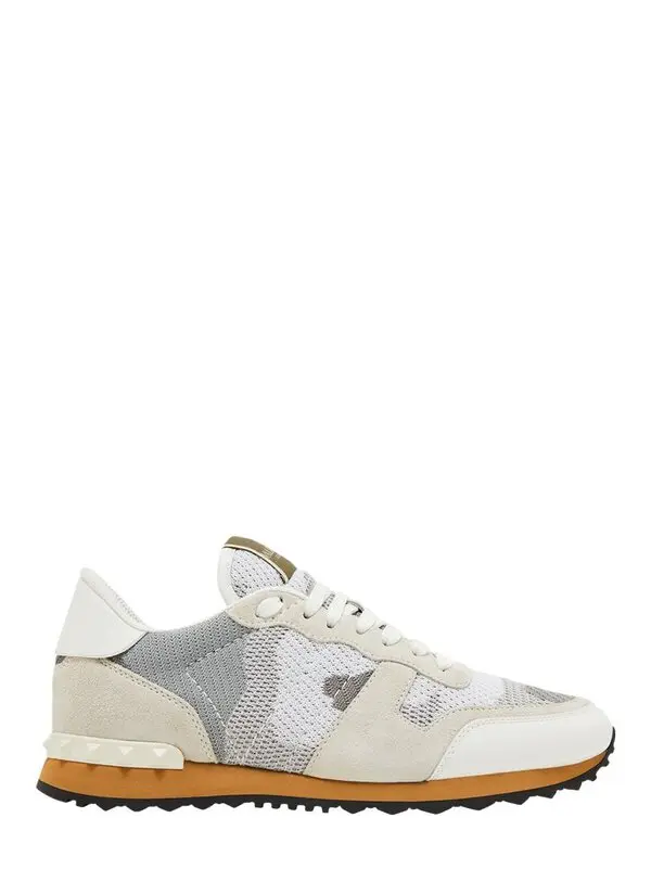 Valentino Garavani Rockrunner Camo Sneakers - Grey