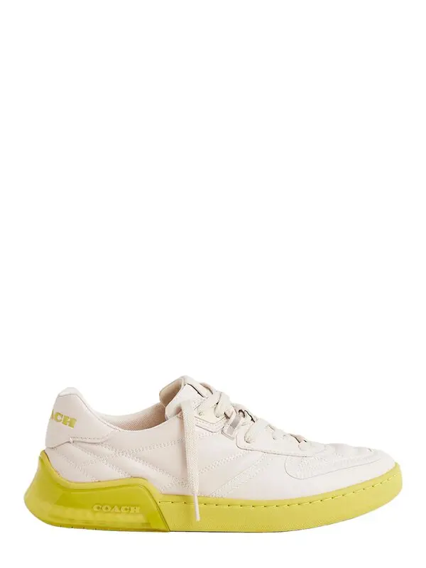 COACH® Restored Citysole Court Sneaker - Chalk/keylime