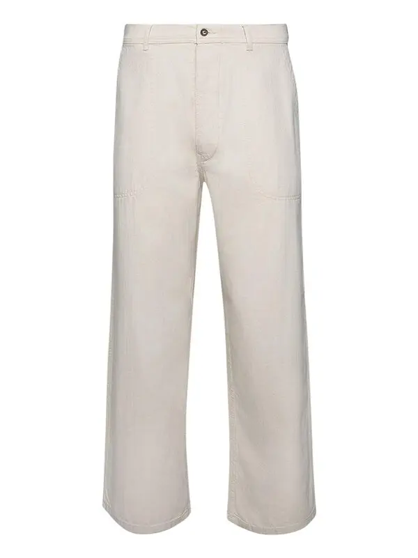 MAISON MARGIELA High Waisted Trousers - White