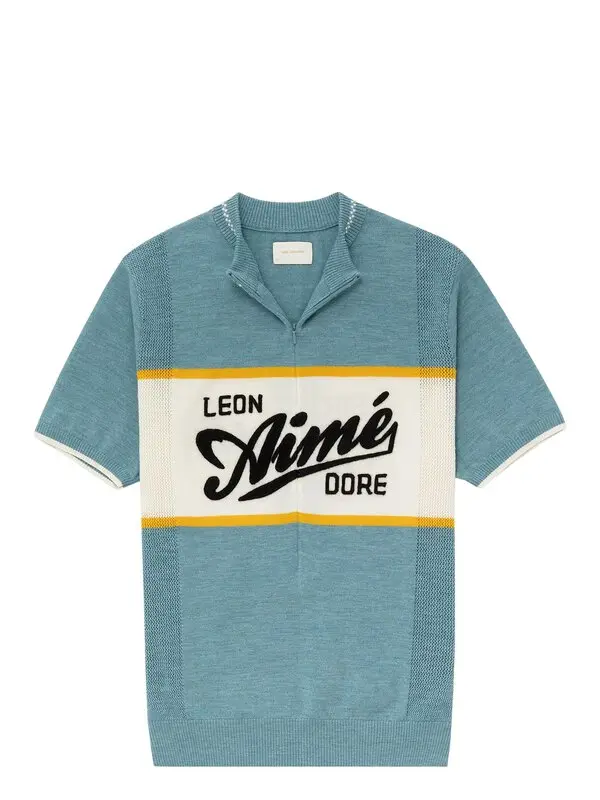 Aimé Leon Dore Knit Cycling Jersey - Blue